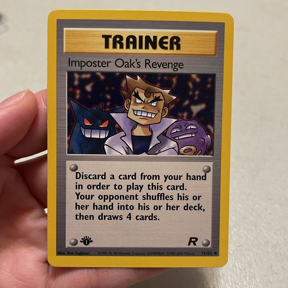 Pokemon | Games | Pokemon Trainer Card Imposter Oaks Revenge Team ...